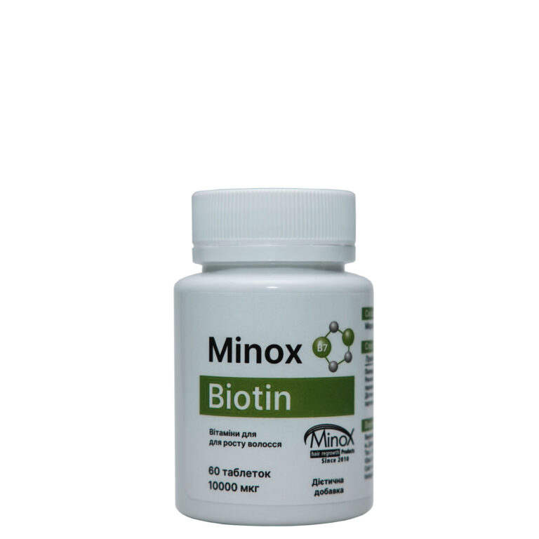 Чистий Біотин 10 000 мкг для волосся, шкіри та нігтів - MinoX.ua